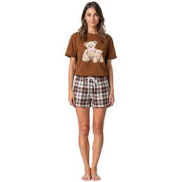 Kruze | Damen-Pyjama-Set - T-Shirt & Shorts