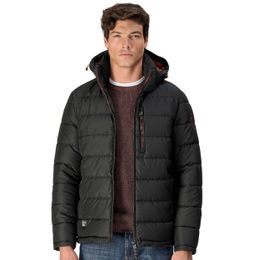 Steppjacke Casamoda "Casamoda Steppjacke mit Kapuze uni", Herren, Gr. 3XL, schwarz, 91% Polyester, 9% Nylon, Jacken Steppjacke