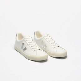 Veja Esplar Leder Damen Wei&szlig;e Sneakers