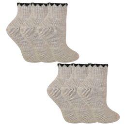 6 Paar Damen Kurze Alpaka-Woll Feuchtigkeitsableitende Socken