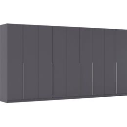 Dreht&uuml;renschrank OTTO HOME "Kleiderschrank Schrank Garderobe AGORDO Schlafzimmer", graumetallic, B:405cm H:210cm T:54cm, Schr&auml;nke, Dreht&uuml;renschrank, durchdachte Innenausstattung, in 8 Breiten und 2 H&ouml;hen MADE IN GERMANY, Topseller