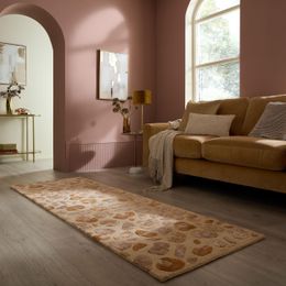 Teppich FLAIR RUGS "LEOPARD PRINT", nat&uuml;rlich, B:80cm H:7mm L:230cm, Oberfl&auml;che: 65% Viskose, 35% Wolle. R&uuml;ckseite: 100% Baumwolle, Teppiche, Teppich