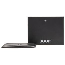 JOOP! Kartenetui JOOP "cardona peteus cardholder h8", Damen, schwarz, Leder, clean, unifarben, Kleinlederwaren, mit silberfarbenem Detail