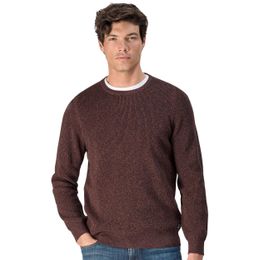 Strickpullover Casamoda "Casamoda Pullover uni", Herren, Gr. L, rot (dunkelrot), 60% Baumwolle, 40% Polyacryl, Pullover Strickpullover