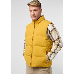 Daunenweste Jack Wolfskin "NORDLICHT VEST M", Herren, Gr. S (48), gelb (mustard), Obermaterial: 100% Polyamid. Futter: 100% Polyester. F&uuml;llung: 80% Entendaune, 20% Federn, Westen