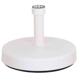 Kunststoffschirmst&auml;nder siena GARDEN "Fill Foot", wei&szlig;, H:11cm &Oslash;:46cm, Kunststoff, Schirmhalterungen, Schirmst&auml;nder, 25kg, Kunststoffrohr 19-54 mm