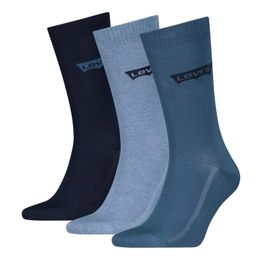 Levi's Socken LEVI'S "LEVIS REGULAR CUT BW LOGO RECYCL CO", Herren, Gr. 39-42, navy combo, Baumwollmischung, normal, Socken Socken, mit breitem Logobund