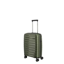 Trolley Travelite "AIR BASE Reisekoffer Hartschale", Gr. B/H/T: 39cm x 55cm x 20cm 37 l, olive, Polypropylen, Koffer, kratzresistenter Oberfl&auml;che und cleverer Innenaufteilung