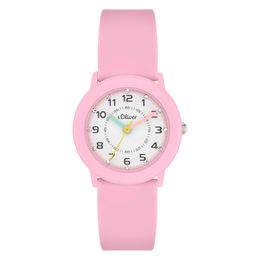 Quarzuhr s.Oliver "The Little Spark", rosa, Armbanduhren, Kinder, Quarzuhr, Armbanduhr, Silikonarmband, Kinderuhr, M&auml;dchen, analog