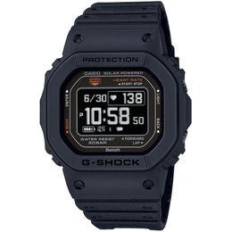Smartwatch Casio G-SHOCK "DW-H5600", schwarz (schwarz, orange, schwarz), Smartwatches, Herren, Smartwatch, Solaruhr, Armbanduhr, Herrenuhr, Stoppfunktion,Herzfrequenzmesser
