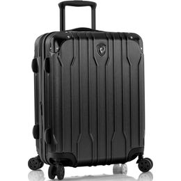 Hartschalen-Trolley Heys "Xtrak, in verschiedenen Farben und Gr&ouml;&szlig;en", Gr. B/H/T: 39cm x 53cm x 23cm 42 l, schwarz, Polycarbonat-Verbundwerkstoff, festlich, Koffer, Heys Handgep&auml;ck-Koffer TSA Schloss Volumenerweiterung