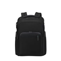 Laptoprucksack Samsonite, Gr. B/H/T: 30cm x 43cm x 18cm, schwarz, Polyester, Rucks&auml;cke Laptoprucksack, separates Laptopfach