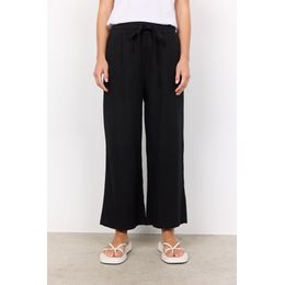 Schlupfhose soyaconcept "SC-INA 12-C", Damen, Gr. M (38), N-Gr, schwarz, Web, Obermaterial: 55% Leinen, 45% Viskose, unifarben, kn&ouml;chelfrei, Hosen Schlupfhose, Viskosemischung mit Leinen