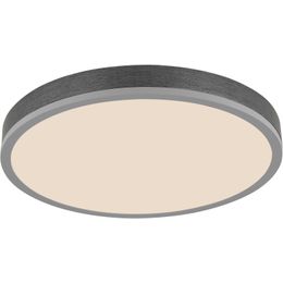 Globo LIGHTING Deckenleuchte "DORO", silberfarben, &Oslash; 45cm H: 8,5cm, 1 Stk., Leuchten, Deckenlampe Wohnzimmer-Leuchte Schlafzimmer-Leuchte Flur K&uuml;che, Deckenleuchte