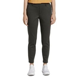 Schlupfhose Tom Tailor Denim, Damen, Gr. M (38), N-Gr, grau (anthrazit, meliert), Jersey, Obermaterial: 74% Polyester, 22% Viskose, 4% Elasthan, meliert, bequem kn&ouml;chellang, Hosen Schlupfhose, im Jogg-Pant Stil, Topseller