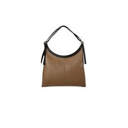 Giulia Monti Tragetasche Taupe Schwarz