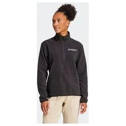 Sweatshirt Adidas TERREX "W MT ESS HZ FL", Damen, Gr. M, schwarz, Obermaterial: 100% Polyester, Sweatshirts Sweatshirt