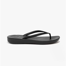 fitflop IQUSHION Damen Flip-Flop Ganz Schwarz