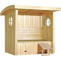 Sitzlaube Weka "Merano", beige (korpus: natur), B:170cm H:192cm T:85cm, Strandk&ouml;rbe