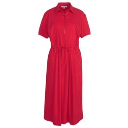 Midikleid Alba Moda "Kleid Kleid", Damen, Gr. 40, N + K Gr, rot (koralle), Obermaterial: 73% Baumwolle CO. 23% Polyamid PA. 4% Elasthan EL., Modern, normal, Kleider Midikleid