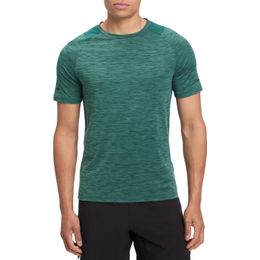 Laufshirt Energetics "HE.-T-SHIRT AILO SHORT SLEEVE M", Herren, Gr. S, 919 melange, blau pet, Obermaterial: 88% Polyester, 12% Elasthan, Rundhals, Shirts Laufshirt, elastisches Material, atmungsaktive Mesheins&auml;tze