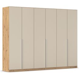 Dreht&uuml;renschrank OTTO HOME "Kleiderschrank Schrank Garderobe AGORDO Schlafzimmer", braun (eiche artisan, champagner), B:271cm H:210cm T:54cm, Holzwerkstoff, Schr&auml;nke, Dreht&uuml;renschrank, durchdachte Innenausstattung, in 8 Breiten und 2 H&ouml;hen MADE IN GERMANY, Topseller