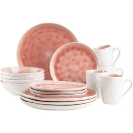 M&auml;ser Kombiservice M&Auml;SER "FROZEN, Kombiservice, Steinzeug", lila (berry), 16 Stk., Steinzeug, Geschirr-Sets, Kombiservice, Geschirr-Set, Service