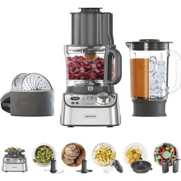 Kenwood K&uuml;chenmaschine "FDM72.990BK MultiPro XL Weigh+", silber (silberfarben, schwarz), B:27,7cm H:42,9cm T:22,2cm, K&uuml;chenmaschinen, 1000 Watt, 3 l Arbeitsbeh&auml;lter, Autograph Collection, K&uuml;chenmaschine