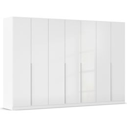 Dreht&uuml;renschrank OTTO HOME "Kleiderschrank Schrank Garderobe AGORDO Schlafzimmer", wei&szlig; (alpinwei&szlig;, hochglanz wei&szlig;), B:315cm H:210cm T:54cm, Holzwerkstoff, Schr&auml;nke, Dreht&uuml;renschrank, durchdachte Innenausstattung, in 8 Breiten und 2 H&ouml;hen MADE IN GERMANY, Topseller