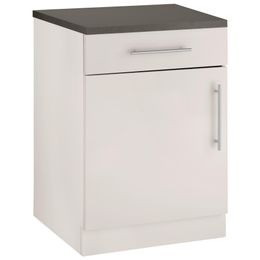 Wiho-K&uuml;chen Unterschrank WIHO K&Uuml;CHEN "Cali", beige (front und korpus: cashmere, arbeitsplatte: granit grau), B:60cm H:85cm T:60cm, Schr&auml;nke, Unterschrank, 60 cm breit
