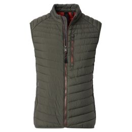 Steppweste Casamoda "Casamoda Steppweste uni", Herren, Gr. M, gr&uuml;n, 100% Polyester, Westen Steppweste