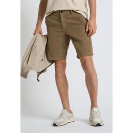 Shorts Street One MEN, Herren, Gr. 32, warm sand, Web, 100% Baumwolle, unifarben, regular fit kurz, Hosen Shorts, in Cord-Optik