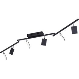 NEUHAUS PURE LED Deckenleuchte "PURE Mira", schwarz pearl, 6, H: 13cm, 1 Stk., Leuchten, Dimmbar &uuml;ber Fernbedienung, CCT, Spotk&ouml;pfe verstellbar, LED Deckenleuchte