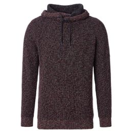 Strickpullover Casamoda "Casamoda Pullover uni", Herren, Gr. XL, rot (dunkelrot), 97% Baumwolle, 3% Polyamid, Pullover Strickpullover