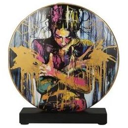 Tischvase Goebel "Vase Lana Frey -Liberation", bunt, B:6cm H:22,5cm T:3,15cm, Porzellan, Vasen