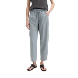 Marc O'Polo Chinohose MARC O'POLO "aus TENCEL&trade; Lyocell", Damen, Gr. 36, Normalgr&ouml;&szlig;en, quiet sea, Obermaterial: 92% Lyocell, 8% Leinen, unifarben, loose fit normal, Hosen Chinohose