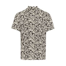 Kurzarmhemd Blend "Kurzarmhemd BHAvian", Herren, Gr. M, N-Gr, schwarz, Obermaterial: 100% Viskose CV., Shirts
