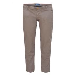 Chinohose Blend "Chinohose BHNatan Big & Tall", Herren, Gr. 42, L&auml;nge 34, gr&uuml;n (granite), Obermaterial: 98% Baumwolle CO. 2% Elasthan EL., Hosen Chinohose