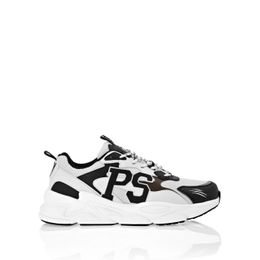 Laufschuh Plein Sport "Sneaker", Damen, Gr. 44, Normalschaft, 0127, wei&szlig;, gr&uuml;nfluo, Schuhe Laufschuh