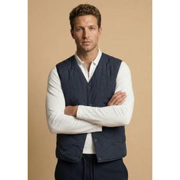 Steppweste Fynch-Hatton, Herren, Gr. XXL, schwarz navy, Web, Obermaterial: 100% Polyamid, unifarben, normal h&uuml;ftbedeckend, V-Ausschnitt, Westen Steppweste, mit V-Ausschnitt, mit Druckkn&ouml;pfen, normale Passform