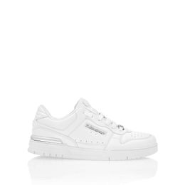 Laufschuh Plein Sport "Lo-Top Turnschuhe", Damen, Gr. 35, Normalschaft, wei&szlig; (01, wei&szlig;), Schuhe Laufschuh