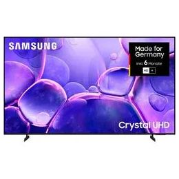 Samsung LED-Fernseher "GU85U8079FU LED-Fernseher", Energieeffizienz: G (A-G), schwarz, 85 &prime;&prime;, Fernseher, Crystal UHD, Q-Symphony, Dolby Surround Sound, Triple Tuner, Smart-Hub, Topseller