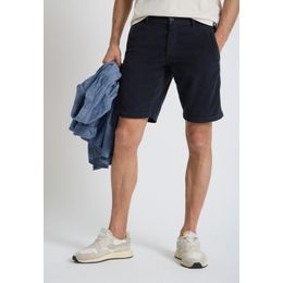 Shorts Street One MEN, Herren, Gr. 29, schwarz ink blau, Web, 100% Baumwolle, unifarben, regular fit kurz, Hosen Shorts, in Cord-Optik