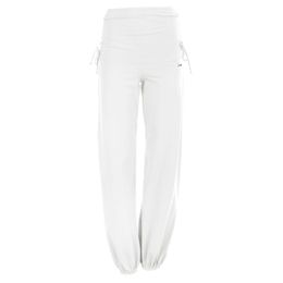 Sporthose WINSHAPE "WH1", Damen, Gr. XL, Normalgr&ouml;&szlig;en, wei&szlig;, 90% Baumwolle, 10% Elasthan, Hosen Sporthose, mit seitlicher Raffung