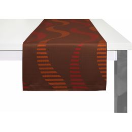 Tischl&auml;ufer WIRTH "LUPARA" Gr. 1, rot, B:40cm L:150cm, Baumwolle, Polyester, Tischdecken