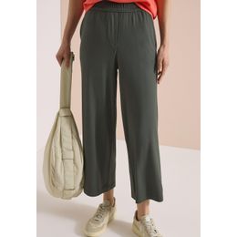 7/8-Hose Cecil, Damen, Gr. L, L&auml;nge 26, clear khaki, Stoff, 95% Viskose, 5% Elasthan, unifarben, loose fit 7/8-L&auml;nge, Hosen 7/8-Hose, mit Wide Legs