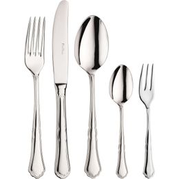 Pinti Inox Besteck-Set PINTINOX "Settecento", silber (edelstahlfarben), 30 Stk., Edelstahl 18/10, Essbesteck-Sets