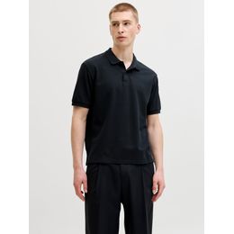 Jack & Jones Poloshirt JACK & JONES "JPRBLAWESTON SS POLO", Herren, Gr. L, night sky detail:solid, Jersey, Obermaterial: 100% Baumwolle, unifarben, regular fit normal, ohne Ausschnitt, angesetztes B&uuml;ndchen, Shirts, mit Stickerei