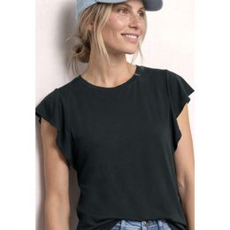 Tr&auml;gertop Street One, Damen, Gr. 34, deep bound gr&uuml;n, Stoff, 95% Viskose, 5% Elasthan, unifarben, normal normal, Rundhals, R&uuml;schen, Tops Tr&auml;gertop, mit R&uuml;schendetails