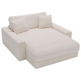 CARRYHOME Xxl-Sessel, Natur, Kunststoff, F&uuml;llung: Schaumstoff, Silikon,Schaumstoff, Silikon, 160x87x190 cm, Wohnzimmer, Sessel, XXL-Sessel